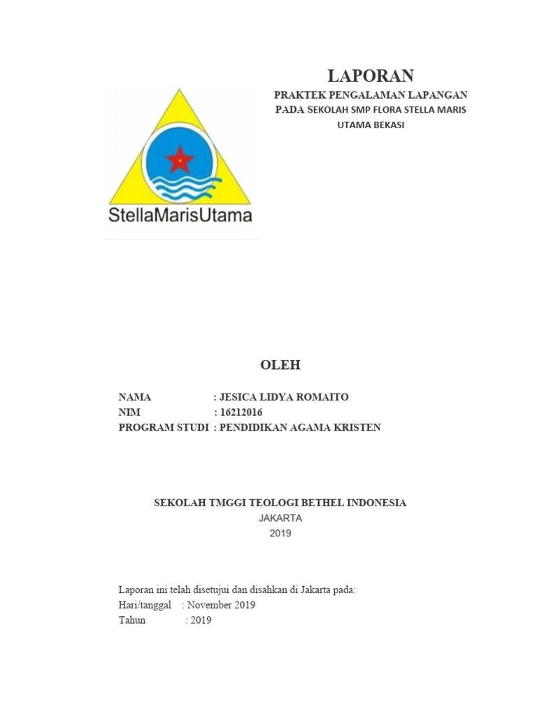 Contoh Laporan PPL | PDF