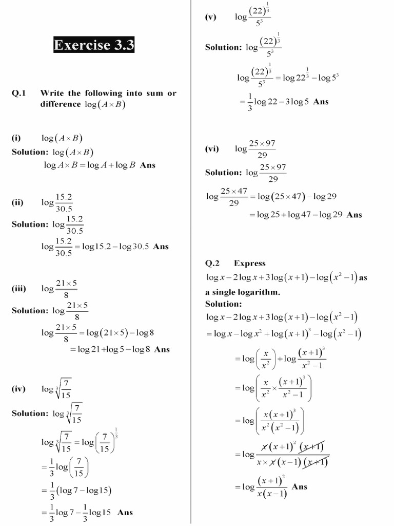 9th Math Notes CH 3 Ex 3.3 | PDF