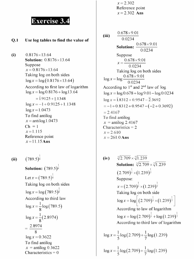 9th Math Notes CH 3 Ex 3.4 | PDF