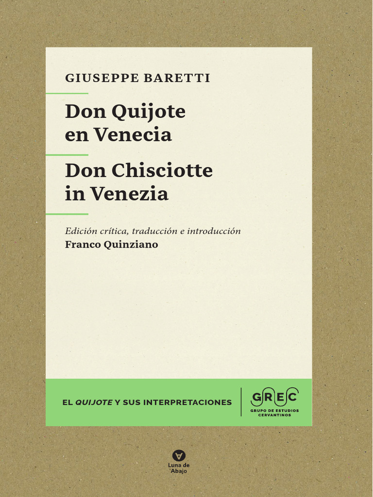 Don Quijote y su Recepción en Venecia | PDF | Don Quijote | Miguel De ...