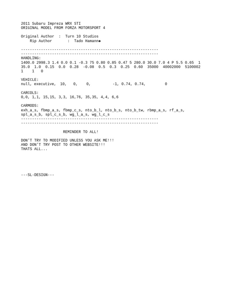 2011 Subaru Impreza WRX STI | PDF