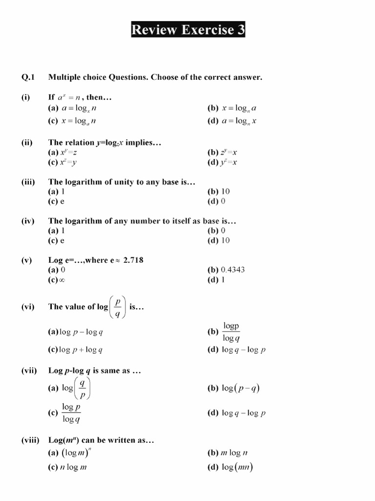 9th-Math-notes-Ch-3-Review | PDF