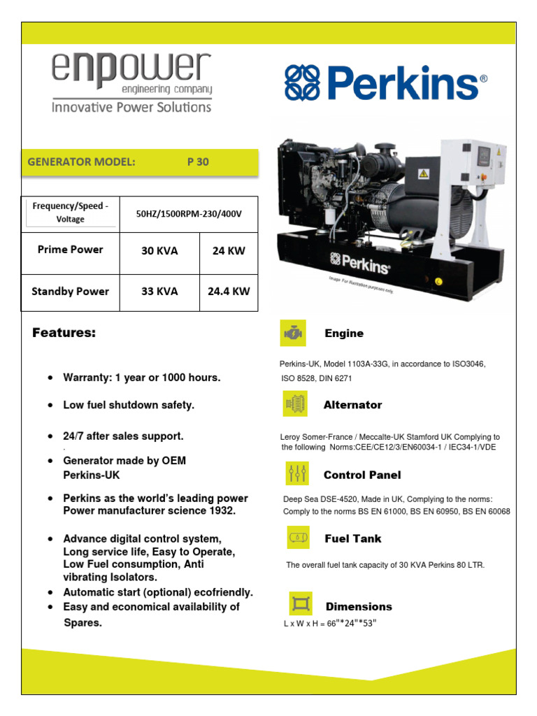 Brochure P30 | PDF | Diesel Engine | Engines