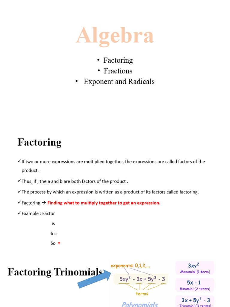 Kuliah 1 - Algebra | PDF | Mathematical Concepts | Mathematical Objects