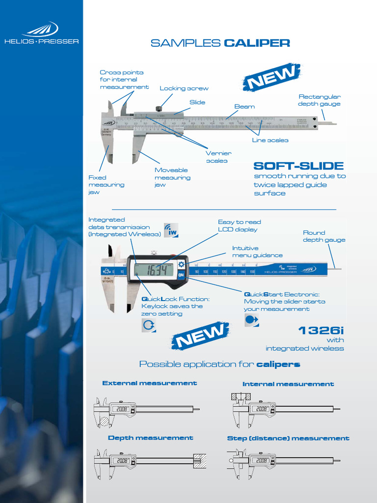 Helios Preisser Calipers | PDF | Tools | Equipment