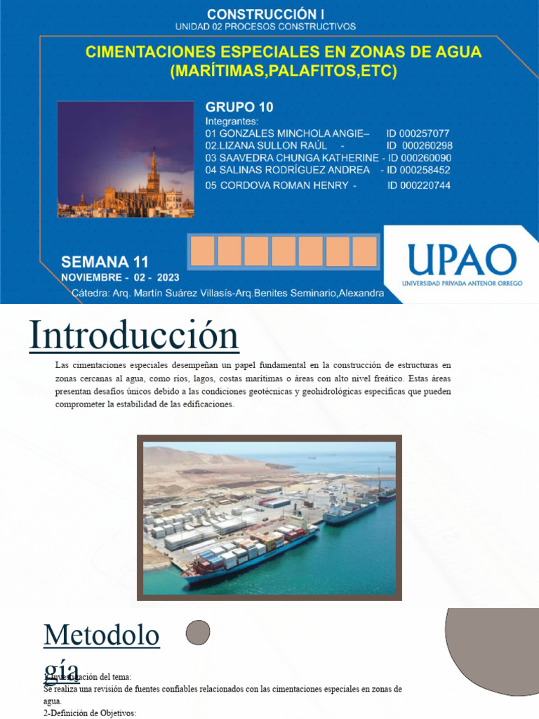 C1 T4 Grupo10 Expo | PDF | Fundación profunda | Fundación (Ingeniería)