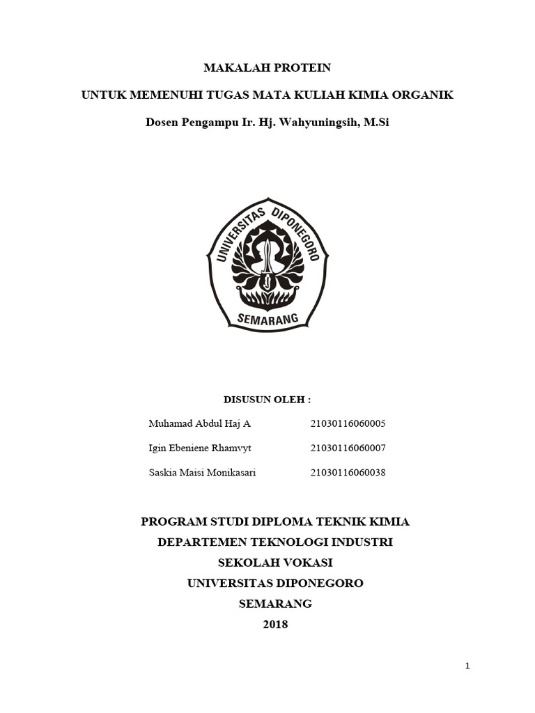 Klasifikasi Protein Berdasarkan Struktur | PDF | Kesehatan Holistik ...