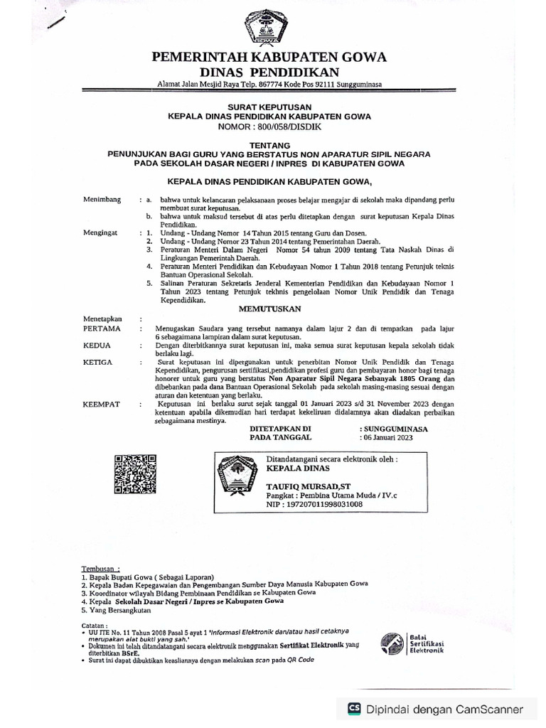 sk pengangkatan dan penugasan | PDF sk pengangkatan dan penugasan | PDF