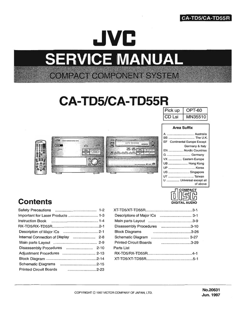 JVC CA-TD55R-Service Manual | PDF