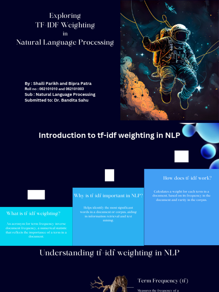 Exploring TF-IDF Weighting in Natural Language Processing | PDF | Human ...