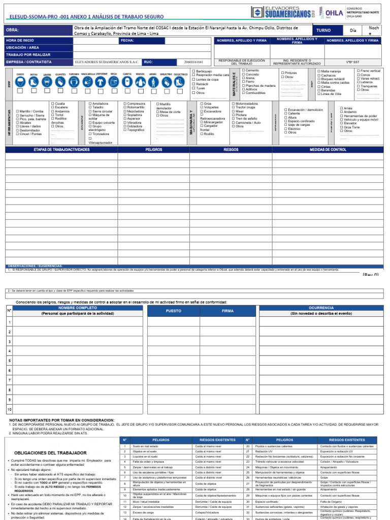 Elesud-ssoma-pro -001 Anexo 1 Ats | PDF | Gases | Quemar