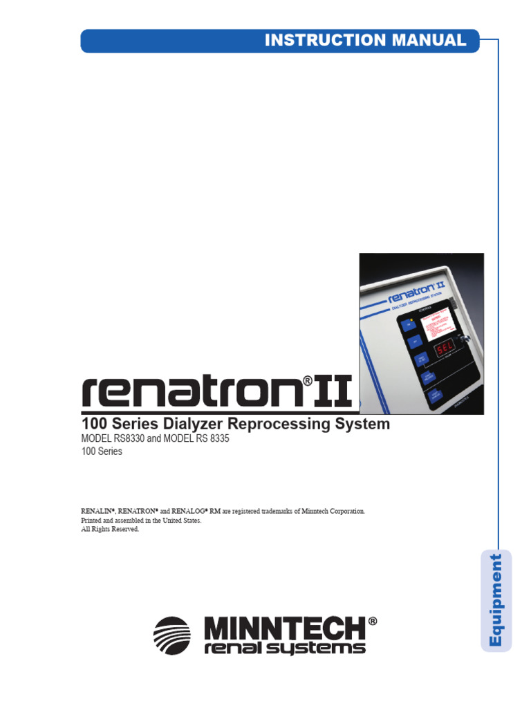 Renatron Serie Ii | PDF | Hemodialysis