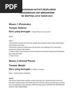 Contoh Aktiviti Explorace | PDF | Griya & Taman