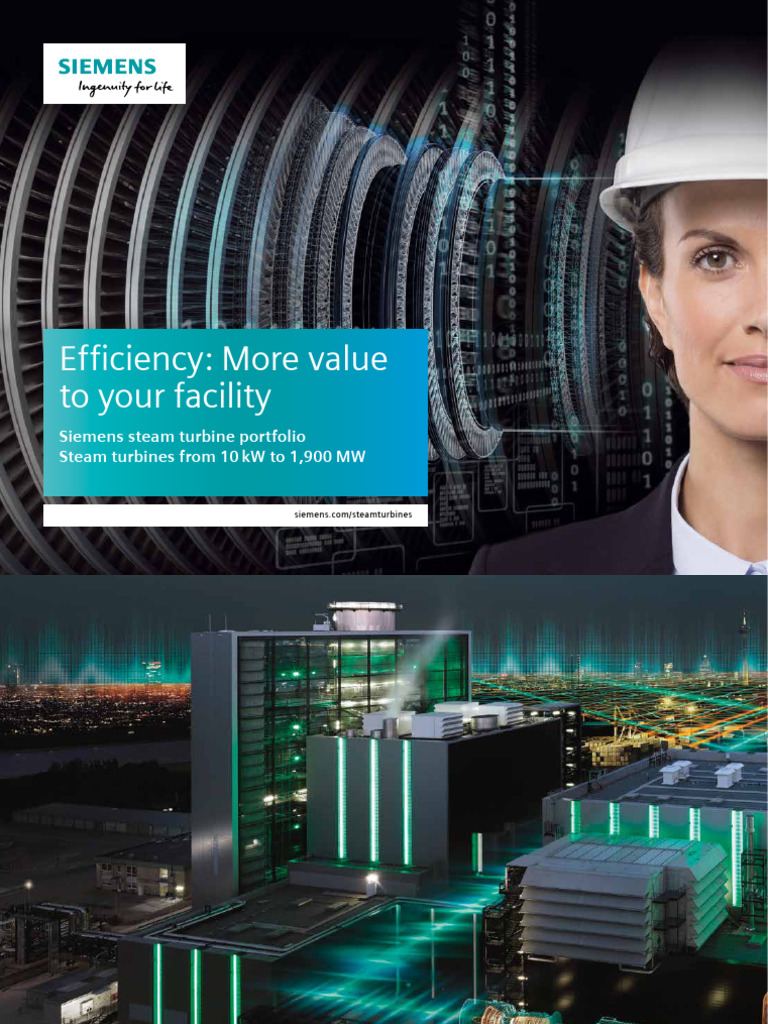 Siemens Steam Turbine Portfolio Steam Turbines From 10 KW To 1,900 MW Siemens - Com ...