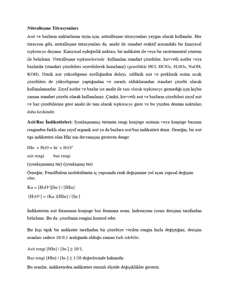 Nötralleşme Tit. | PDF