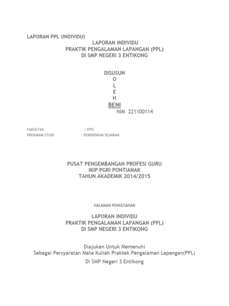 Laporan PPL | PDF