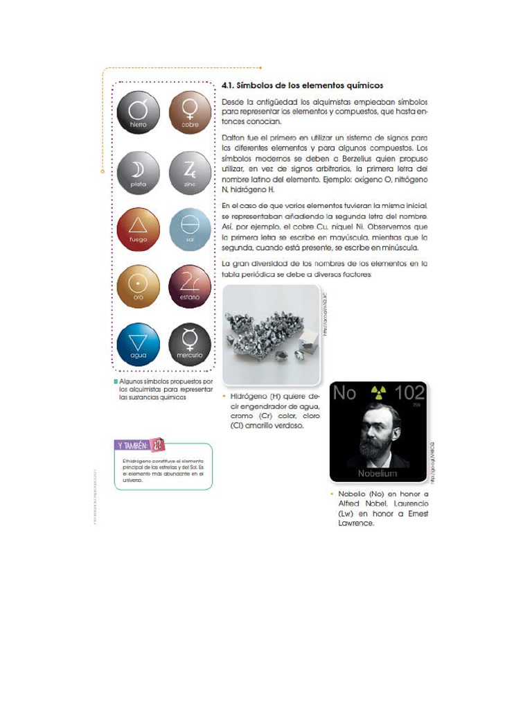 Significado de Símbolos Químicos | PDF | Oxígeno | Ácido