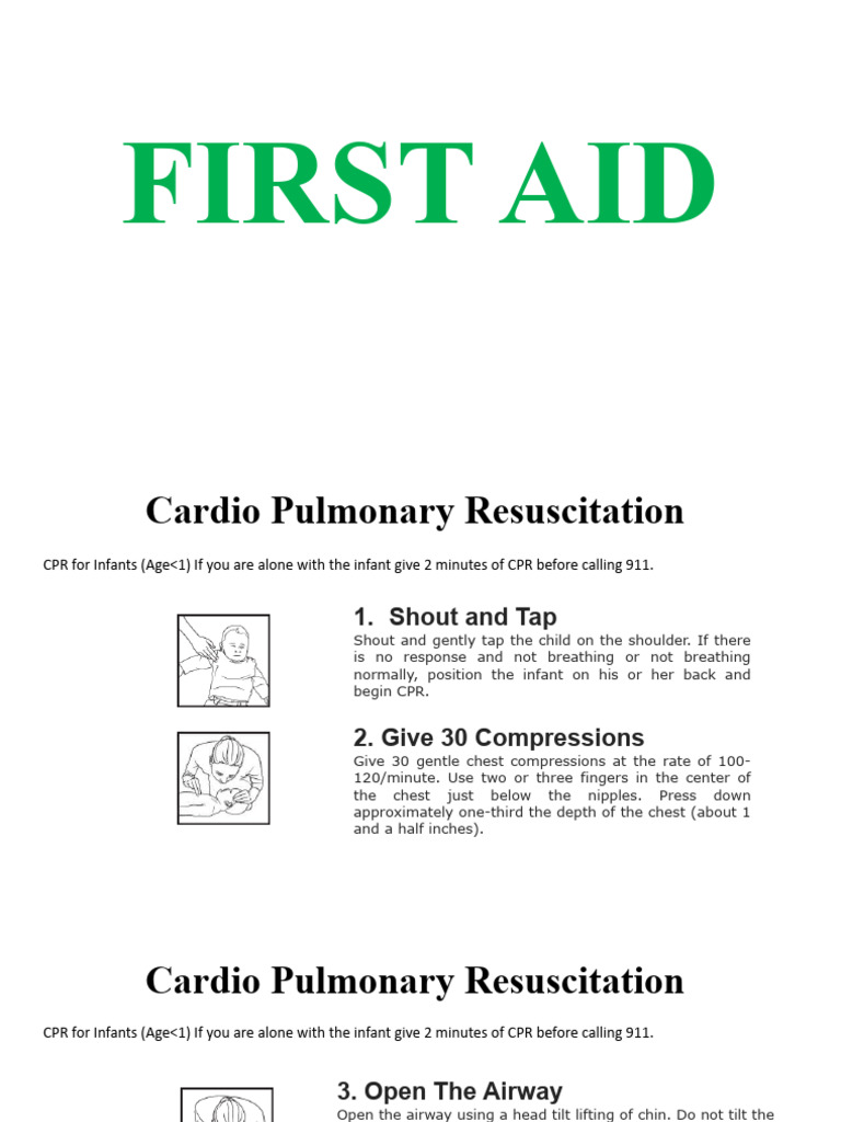 First Aid Basic Life Support and Evacuation | PDF | Public Services | Securities