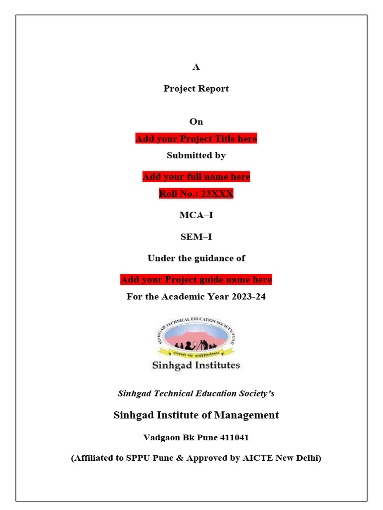 Project Report Format | PDF | System | Information Science