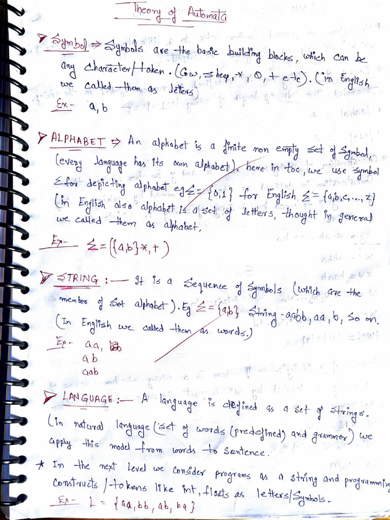 Theory of Automata | PDF
