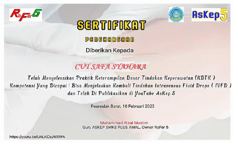 Sertifikat Safa | PDF