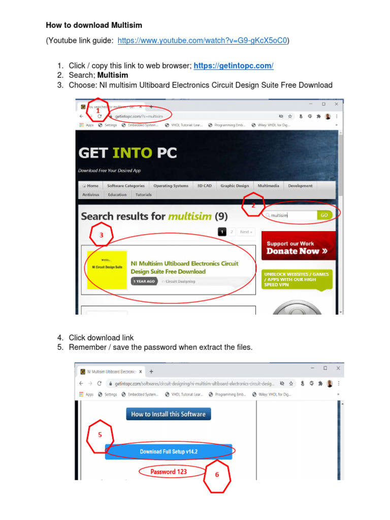 1. How to Install Multisim | PDF