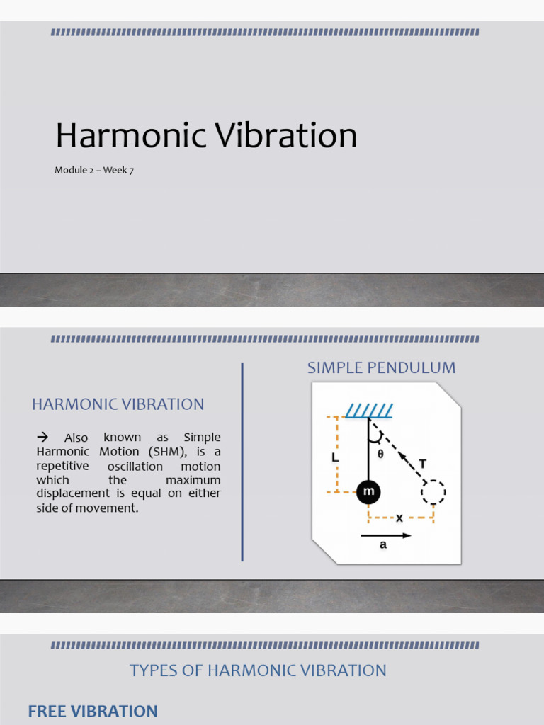Harmonic Vibration & SHM Guide | PDF | Oscillation | Mechanical Engineering