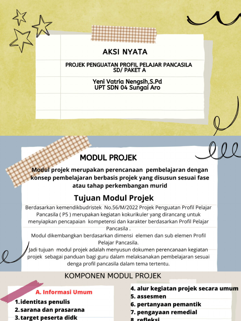 Modul Projek - Modifikasi Modul Projek Fase A Kelas I - Fase A | PDF