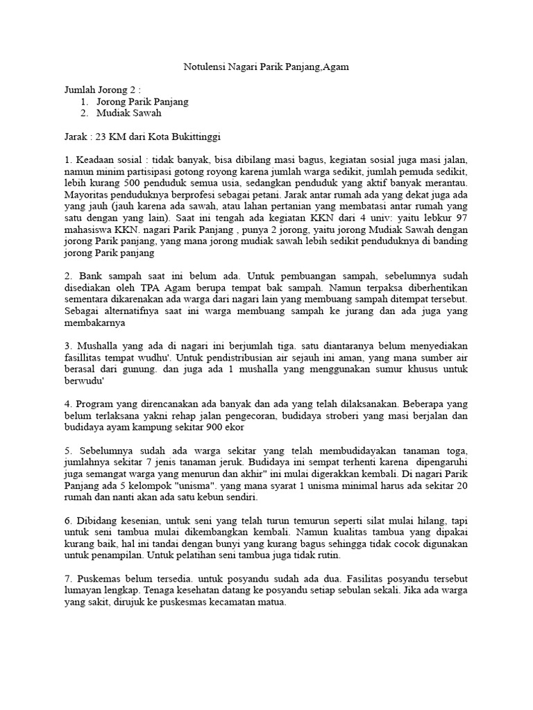 Notulen, Agam | PDF | Teknologi & Rekayasa