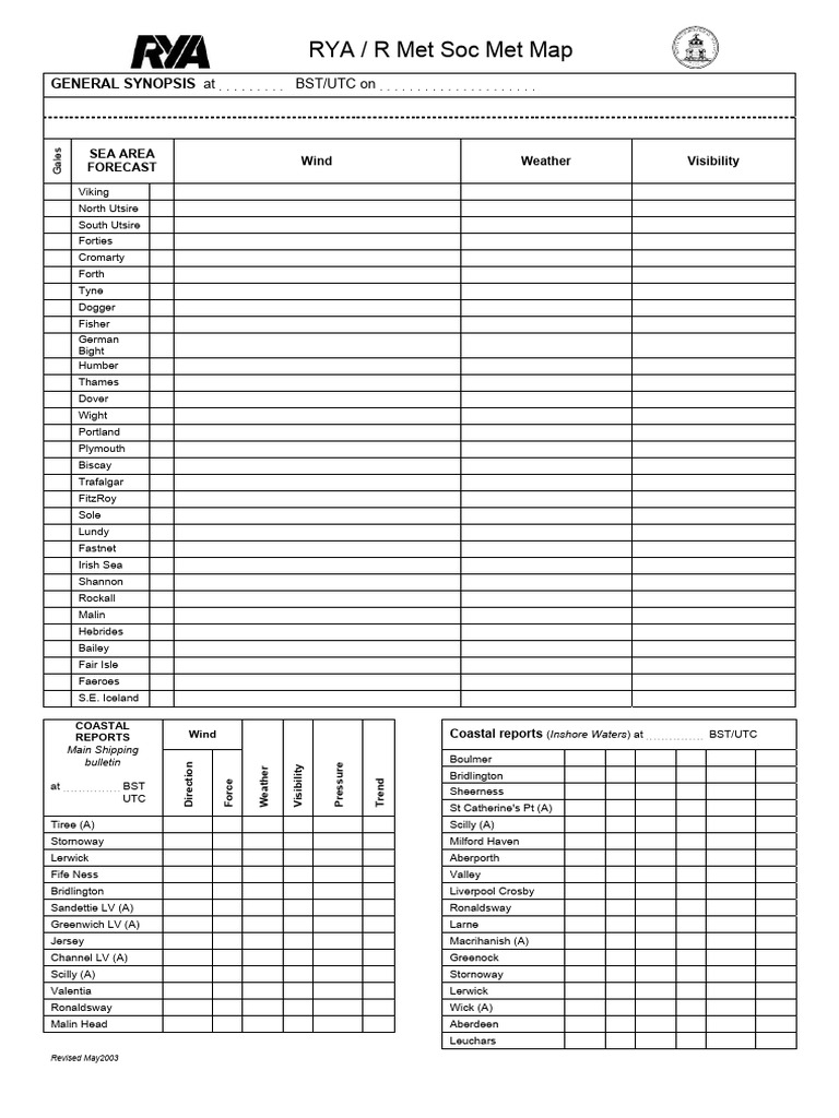 Weather Maps Pdf Oceanography Weather