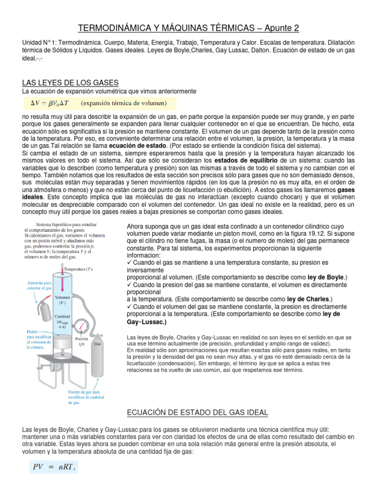 Termodinámica 4 | PDF | Gases | Termodinámica
