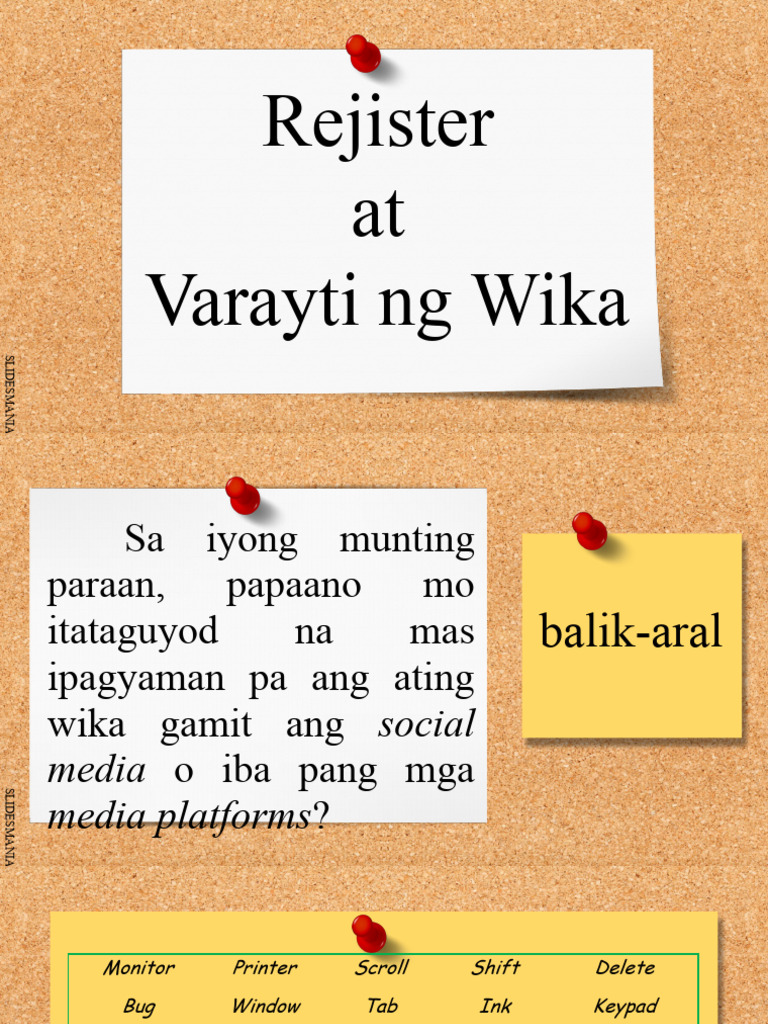 Rejister at Varayti NG Wika | PDF