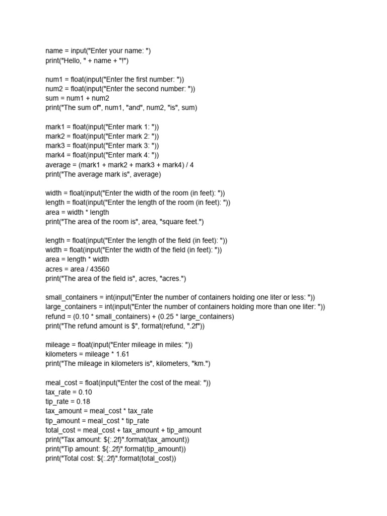 Assignment | Download Free PDF | Computer Programming Assignment | Download Free PDF | Computer Programming