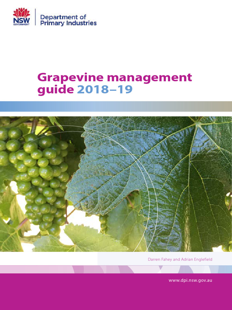 Grapevine Management Guide 2018 19 | PDF | Wine | Vineyard