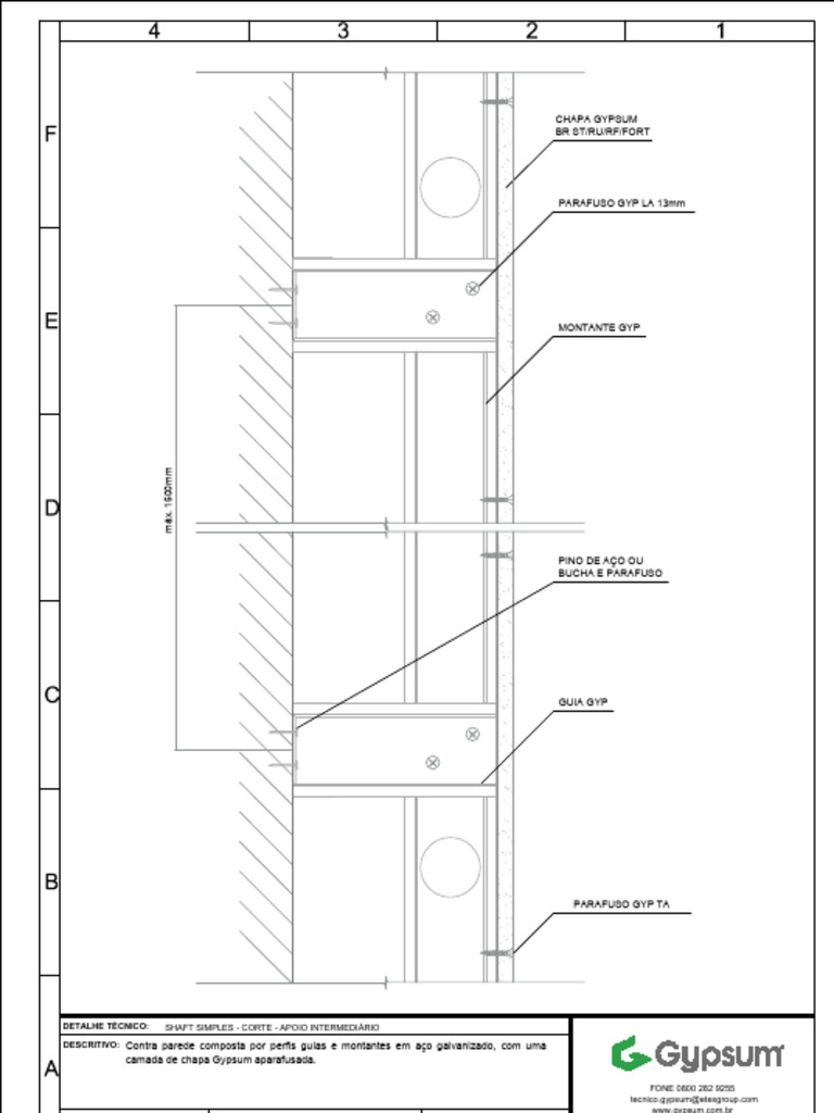 Shaft Simples Corte Apoio Intermediário | PDF