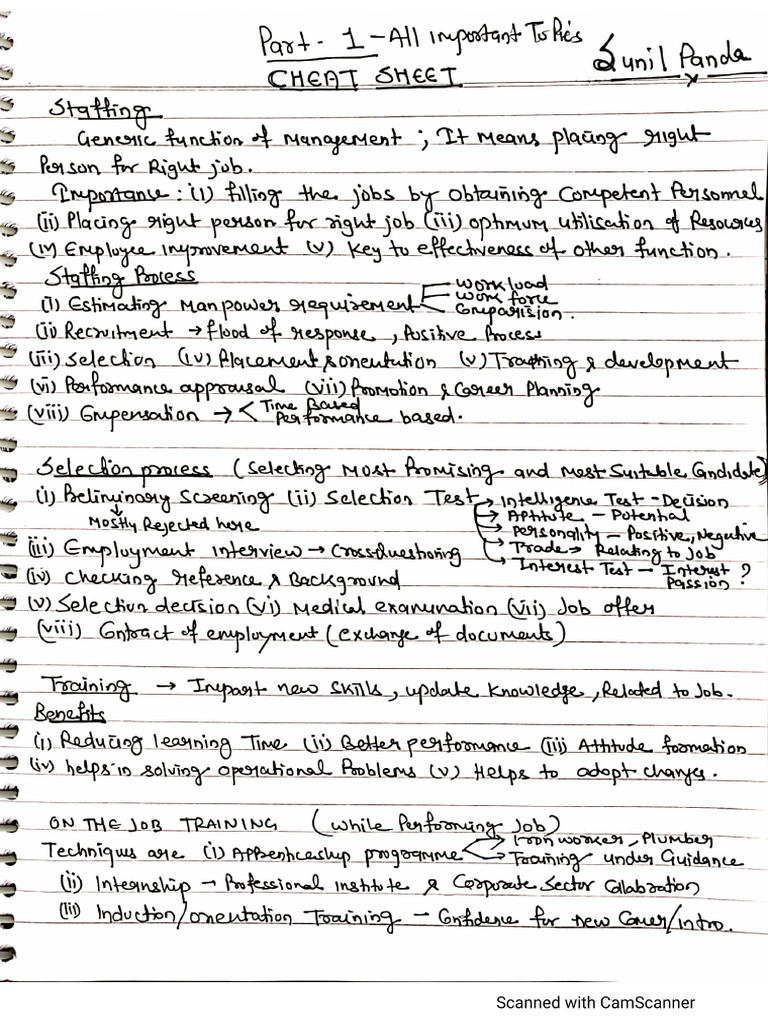 Cheat Sheet Part 1 SPCC | PDF