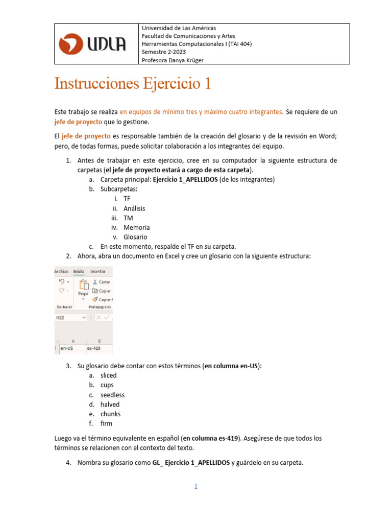 Instrucciones Ejercicio 1 23-11-2023 | PDF | Software | Informática