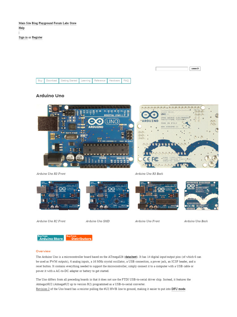 Arduino Board Uno Pdf Arduino Classes Of Computers