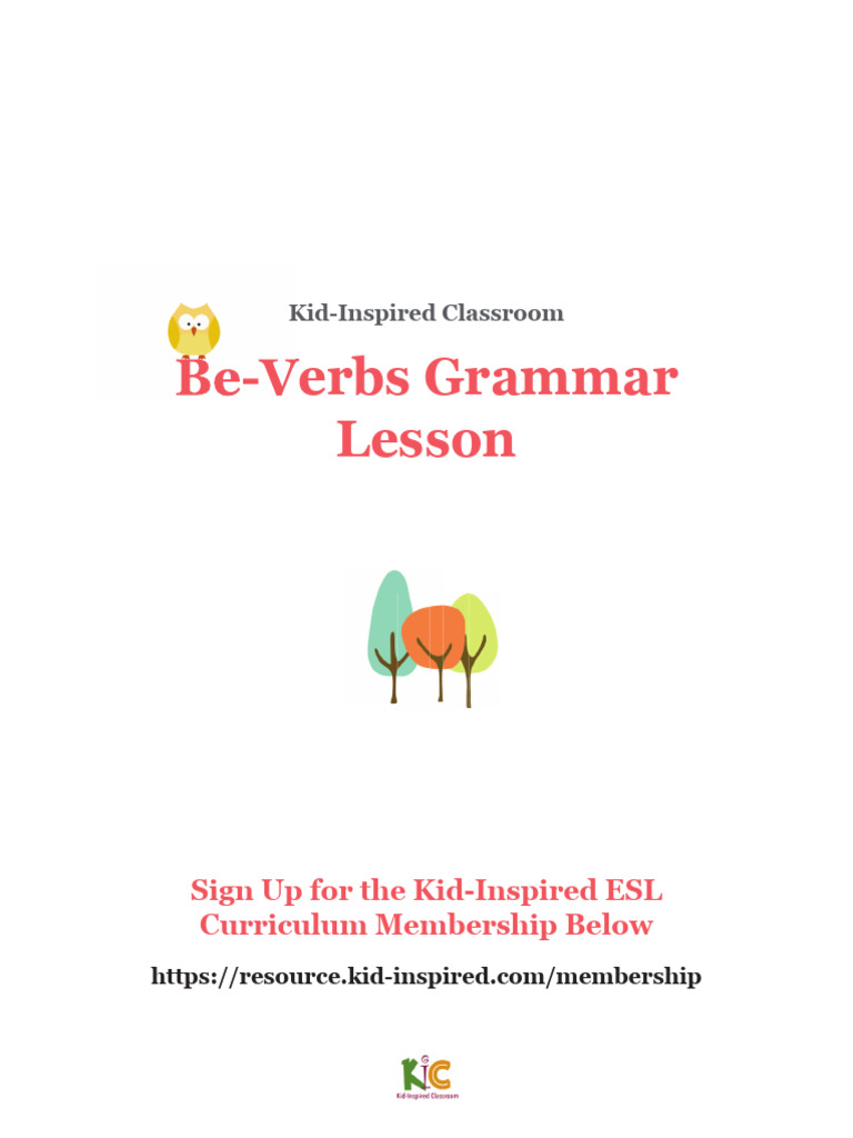 Kid-Inspired ESL Paths To Fluency Be-Verbs Unit With Seesaw Resource ...