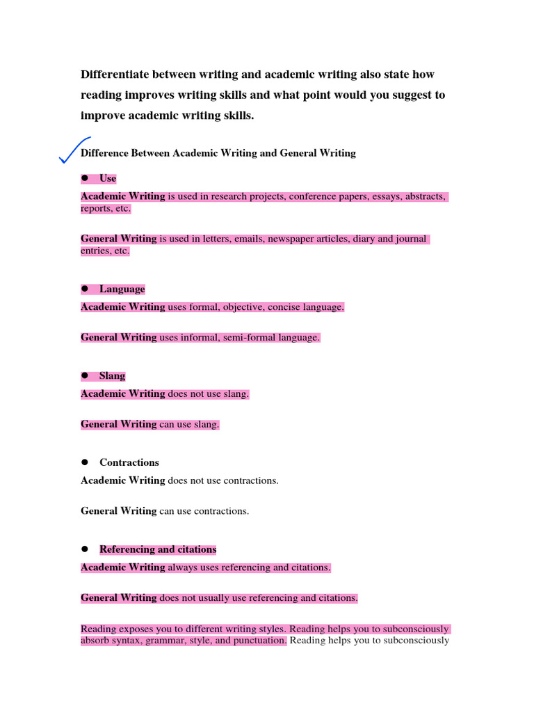 Writng 1 | PDF | Writing | Citation