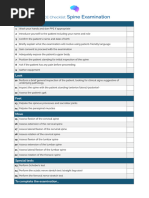 OSCE Checklist Back Pain History Taking | PDF