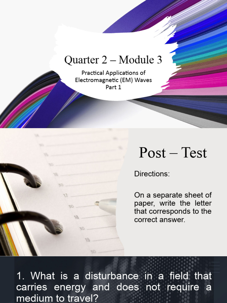 Quarter 2 Module 3 | PDF | Electromagnetic Radiation | Radio