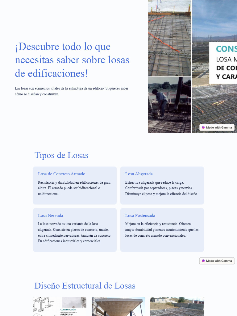 ¡Descubre Todo Lo Que Necesitas Saber Sobre Losas de Edificaciones! | Descargar gratis PDF ...