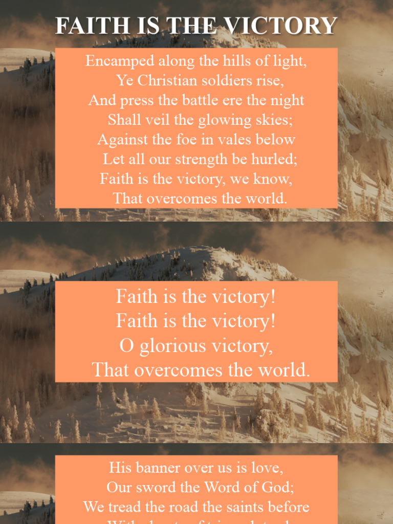 Faith Is The Victory | PDF
