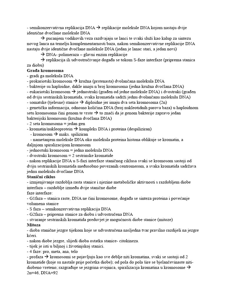 Replikacija DNA I Stanični Ciklus | PDF