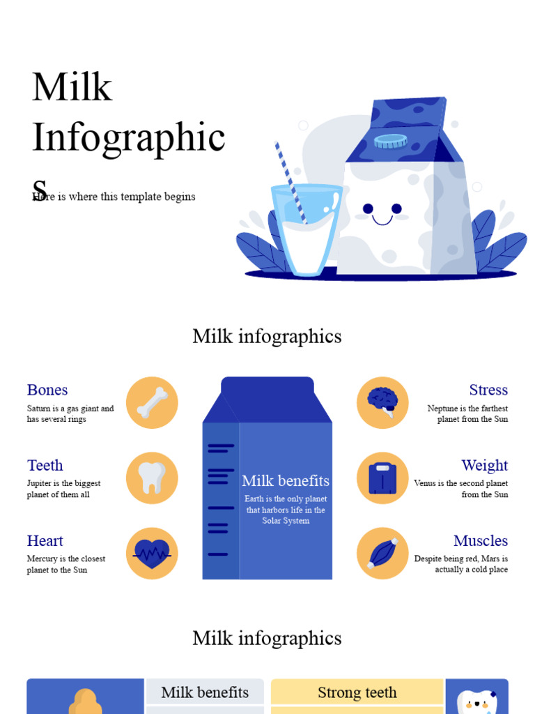 Milk Infographic S: Here Is Where This Template Begins | PDF | Planets ...