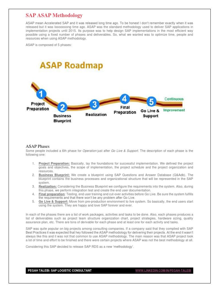 SAP Activate Vs ASAP Methodology 1702436964 | PDF | Software Development Process | Business Process