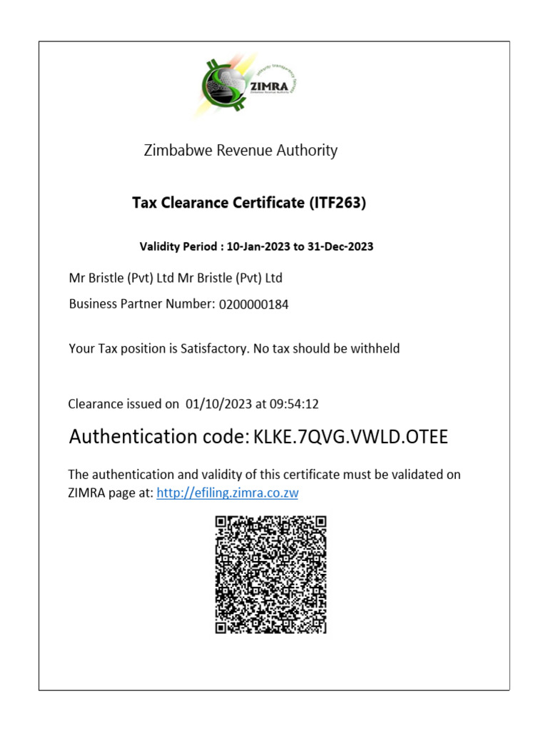 Tax Clearance 2023 | PDF | Business | Finance & Money Management