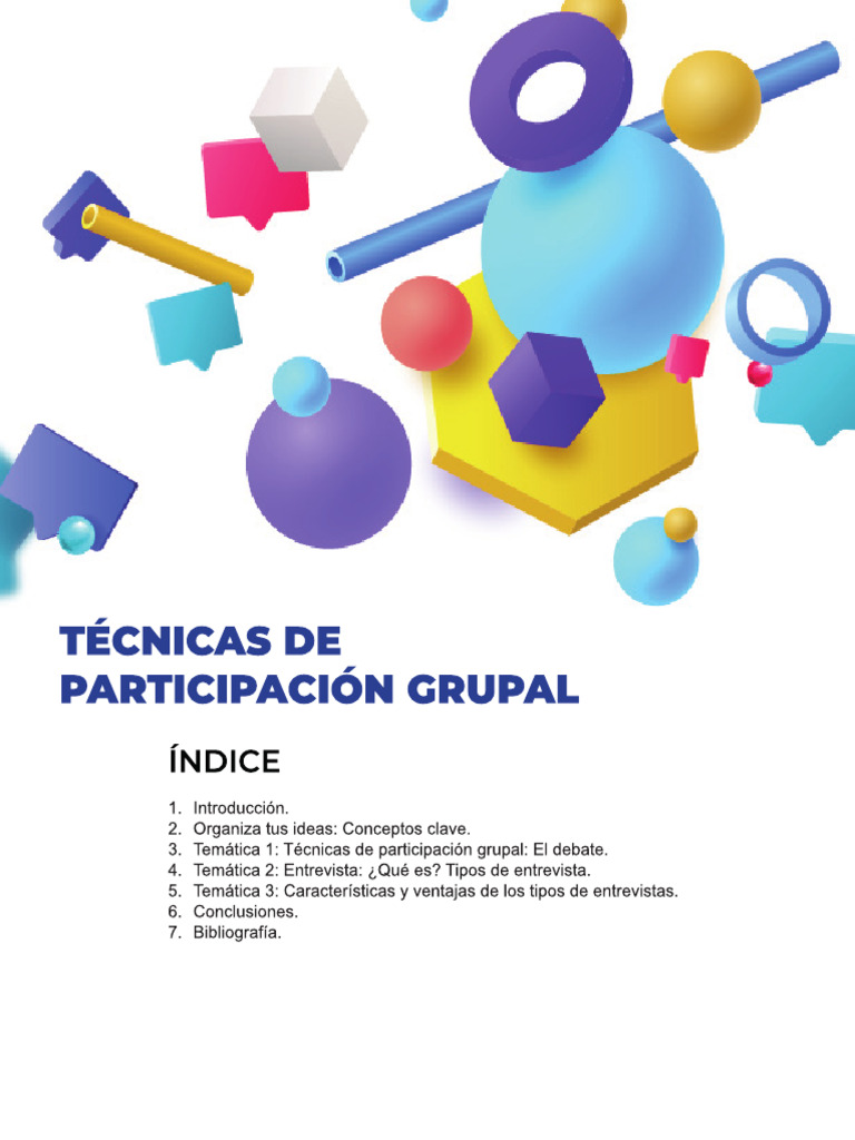 Tecnicas de participacion grupal | PDF
