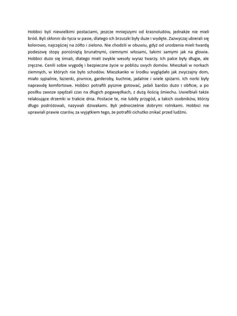 Hobbici Opis | PDF